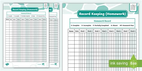 Teacher Planner Record Keeping Homework Teacher Made