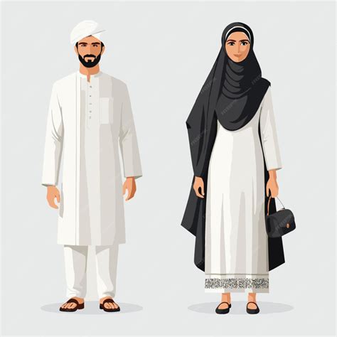 Premium Vector Afghan Male And Female Vector On White Background