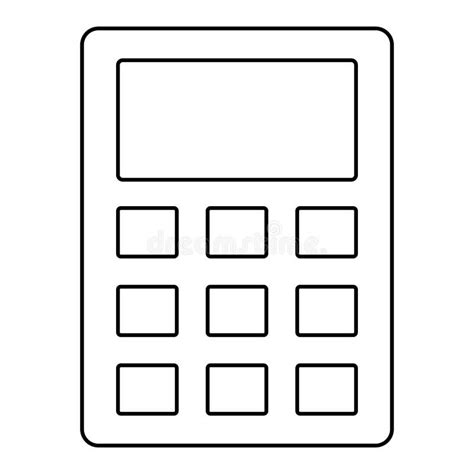 Black Outline Simple Document Icon With List And Stamp Stock Vector Illustration Of Element