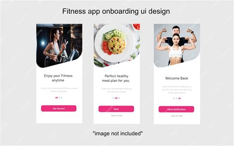 Premium Vector Fitness App Onboarding Screen