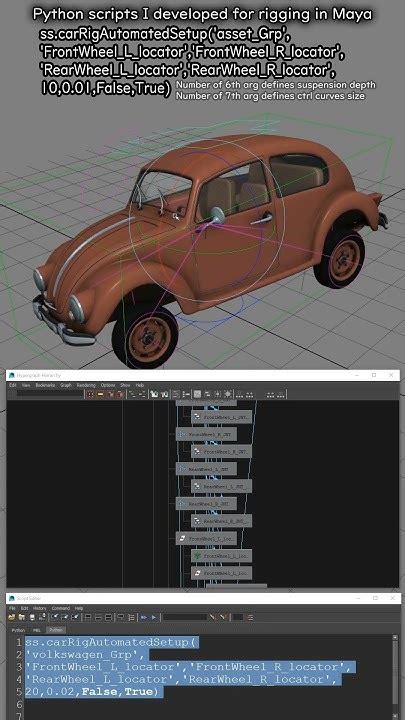 Python Script I Coded For Rigging In Maya Function To Set Up A Rig For Vehicle Assets Youtube