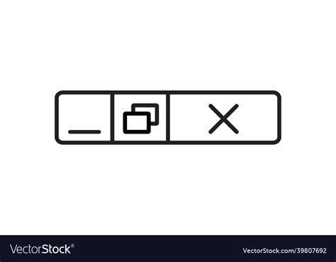 Close Web Window Design Computer Button Concept Vector Image