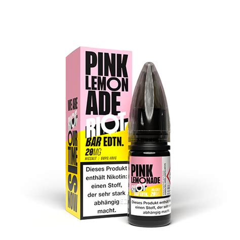 Riot Squad Bar Edition Pink Lemonade Nikotinsalz Liquid Zazo