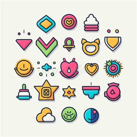 Vector Of A Flat Pink Button Icon On Top Of A Vector Button Stock