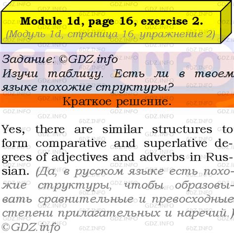 Module 1 Страница 16 17 Номер 2 ГДЗ по Английскому языку 8 класс Ваулина Учебник Spotlight