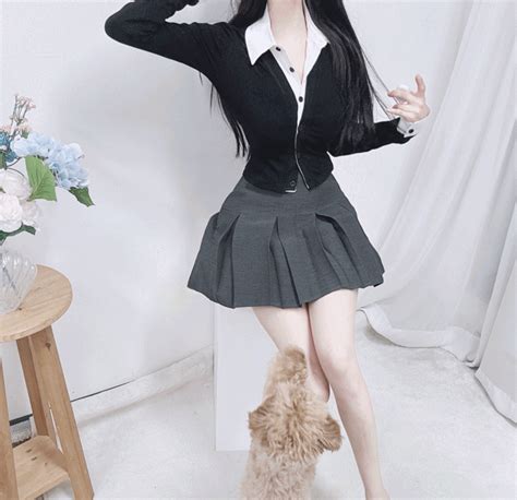 🖤교복템큐티섹시🖤덤덤 플리츠 하이sk 에이블리