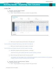 Activity Guide Exploring Two Columns Unit Docx Unit 9 Lesson 4 Name S Yousif Yaqoub Period