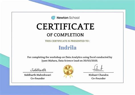Dataanalytics Excel Professionalgrowth Newtonschool Learning Indrila Das