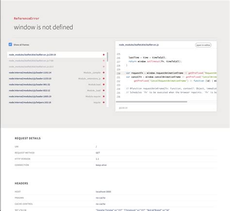 Bug Window Is Not Defined Due To Proactive Leaflet Loading · Issue 2499 · Vuestorefront