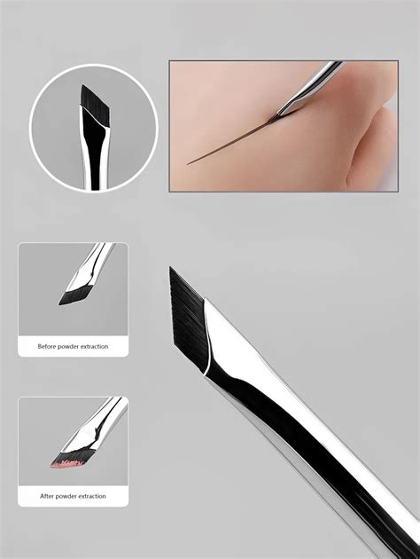 1pc Upgrade Blade Eyeliner Brush Ultra Thin Fine Angle Flat Eyebrow Brush Under The Eyes Place