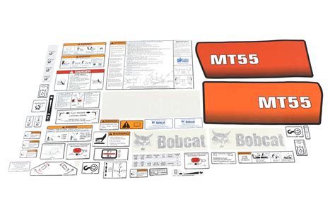 Mt55 Decal Kit For Mini Track Loaders 7340297 Bobcat Company