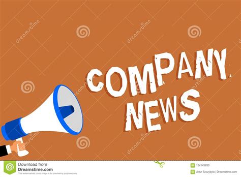 Text Sign Showing Company News Conceptual Photo Latest Information And Happening On A Business