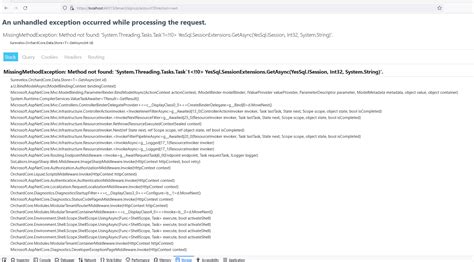 Exception After Completing The First Step Of The Sign Up · Issue 52 · Sureveloxorchardcore