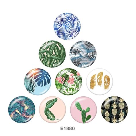 라운드 유리 카보 숑 냉장고 스티커 키 체인 아로마 로켓 스냅 버튼 보석 10 개대 E1880보석 재료 And 부속품 Aliexpress