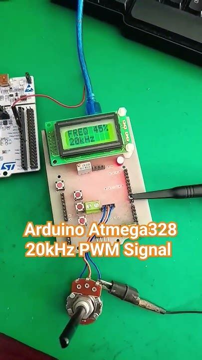 Arduino Atmega328 20khz Pwm Signal Embeddedsystem Youtube