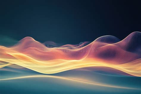 vibrant wave patterns flow gracefully across the digital landscape at