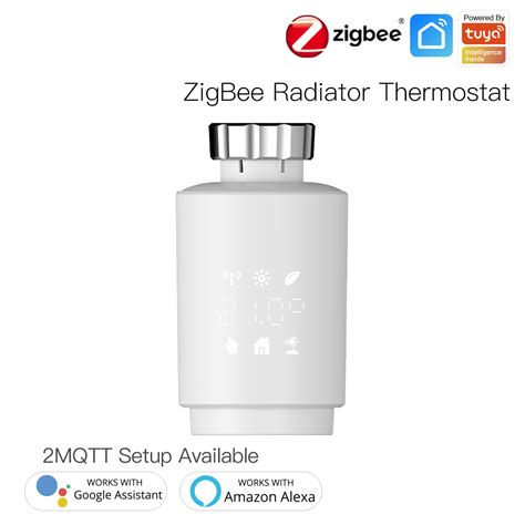Tuya Zigbee Trv Controller Smart Programmable Thermostat Temperature Controller External Sensor