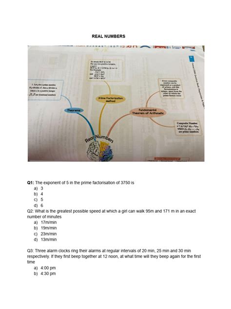 Real Numbers Revision Pdf Rational Number Mathematical Objects