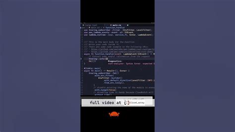 Cargo Lambda Rust In Aws Lambda Functions Shorts Coding Rustlang Youtube