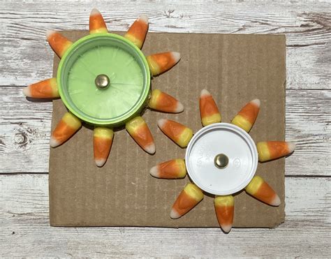 Candy Corn Gears Stem Activity Simple Gear System