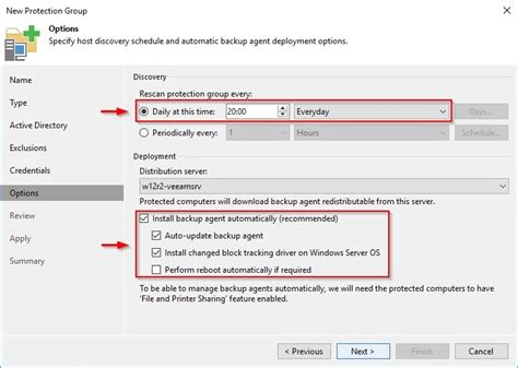 Protection Groups By Veeam