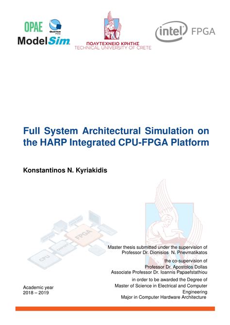 Full System Architectural Simulation On The Harp Integrated Cpu Fpga