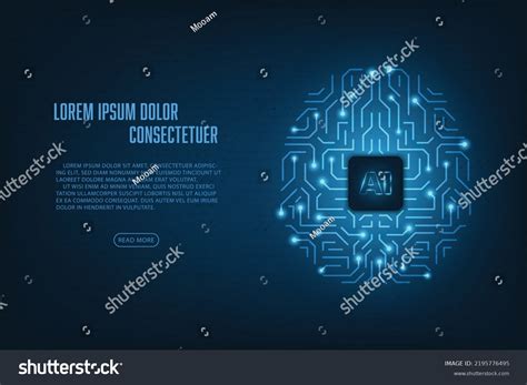 Vector Brain Microchip Cpu Circuit Board Stock Vector Royalty Free 2195776495 Shutterstock
