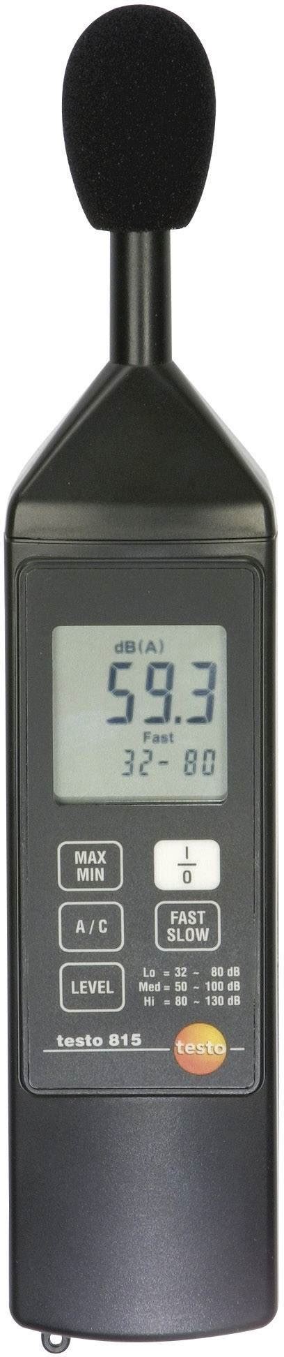 Testo Sound Level Meter 815 32 130 DB 31 5 Hz 8000 Hz Conrad Com
