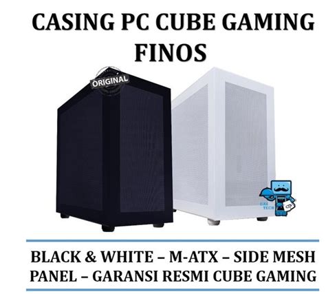 Jual Casing Pc Cube Gaming Finos M Atx Itx Original Di Lapak Das Technology Bukalapak