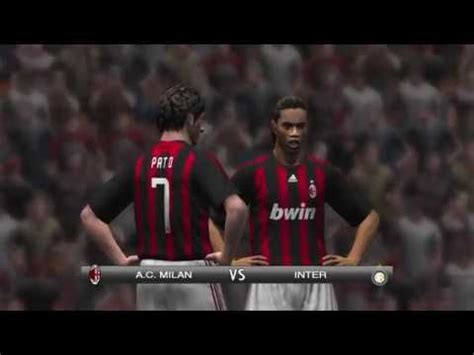 Pro Evolution Soccer 2009 Ac Milan Vs Inter Milan Youtube