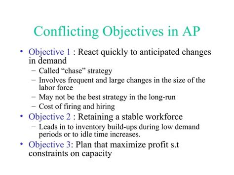 Aggregate Production Planning Ppt