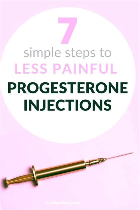 Simple Steps To Less Painful Progesterone Injections