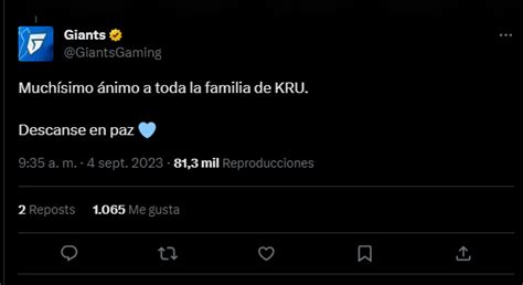 Muere Daveeys Jugador De KrÜ Esports Alerta Geek