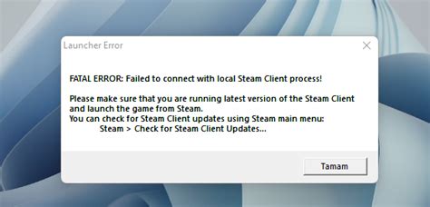 CSGO Launcher Error FATAL ERROR Failed To Connect With Local Steam