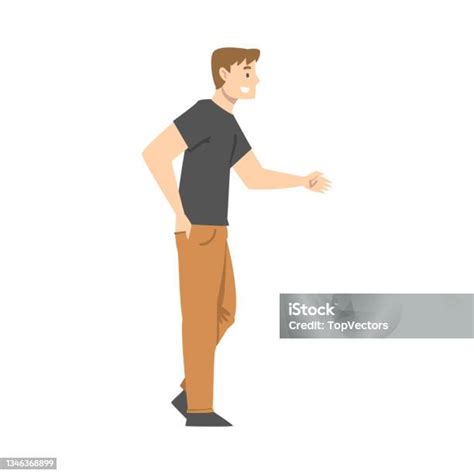 웃는 남자 흔들리는 악수 로 짧은 인사 말또는 이별 전통 벡터 일러스트 개념에 대한 스톡 벡터 아트 및 기타 이미지 개념 긍정적인 감정 표현 남자 Istock
