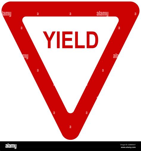 Stop And Give Way Sign Stock Vector Images Alamy