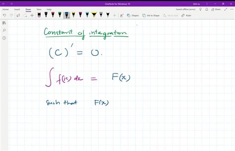 Solvedwhat Is A Constant Of Integration Why Does An Answer To An