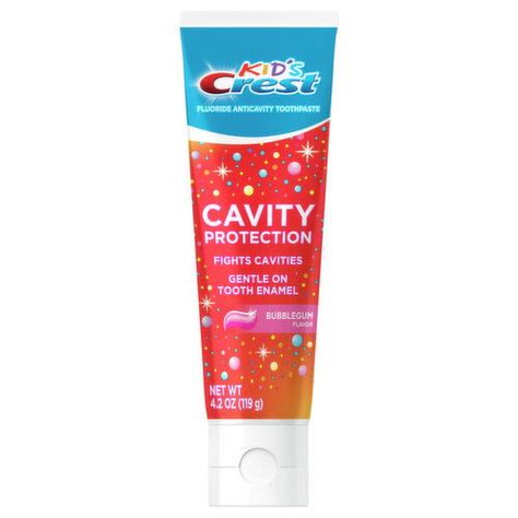 Crest Toothpaste Bubblegum Flavor Cavity Protection Super 1 Foods