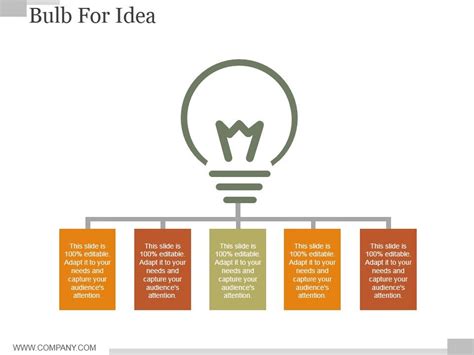 Bulb For Idea Ppt PowerPoint Presentation Examples