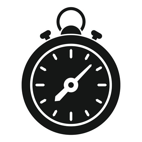 Sport Stopwatch Icon Simple Vector Stop Timer 14936425 Vector Art At Vecteezy