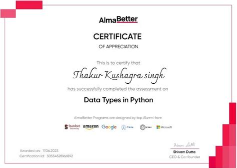 Kushagra Singh On Linkedin I Am Thrilled To Complete One More Step To