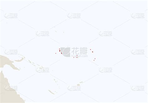 大洋洲和突出的基里巴斯地图