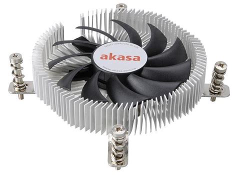 Akasa Intel Socket 775115x Low Profile Cpu Cooler For Mini Itx Chassis