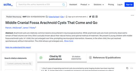 Middle Cranial Fossa Arachnoid Cysts That Come And Go