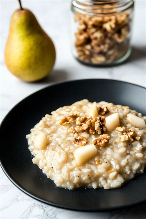 Creamy Pear Risotto With Gorgonzola