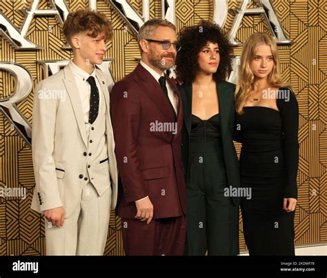 London Uk Joe Freeman Martin Freeman Rachel Mariam And Grace