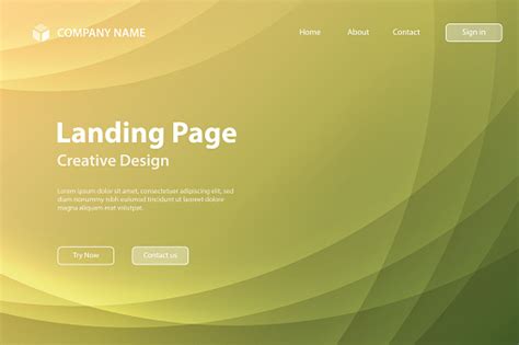 방문 페이지 템플릿 곡선이 있는 녹색 추상 배경 트렌디한 기하학적 디자인 3차원 형태에 대한 스톡 벡터 아트 및 기타 이미지 3차원 형태 곡선 광대한 Istock