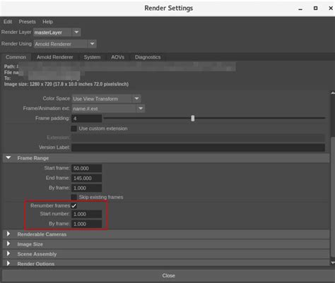 Problem With Frame Range In Maya Arnold 3s Cloud Documentation
