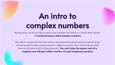 Imaginary Numbers Circle