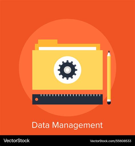 Data Management Concept Royalty Free Vector Image